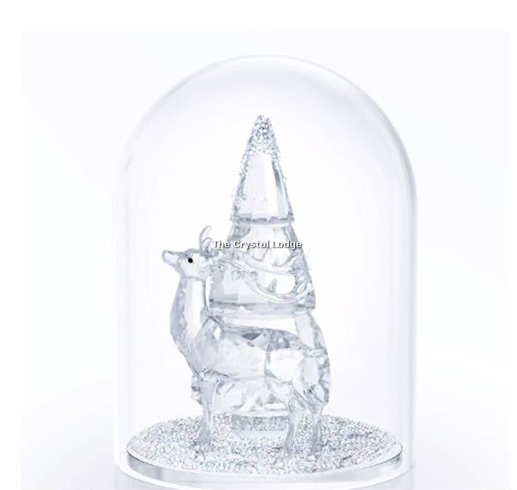 SWAROVSKI BELL JAR - PINE TREE AND STAG 5403173 - The Crystal Lodge ...
