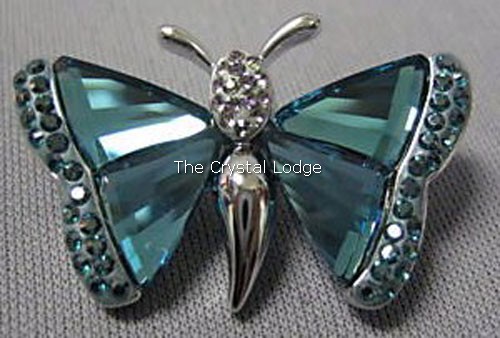 Swarovski Crystal Paradise Bugs Brooch Butterfly Alua Indicolite V2