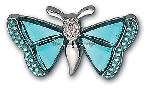 Swarovski Crystal Paradise Bugs Brooch Butterfly Alua Indicolite V2