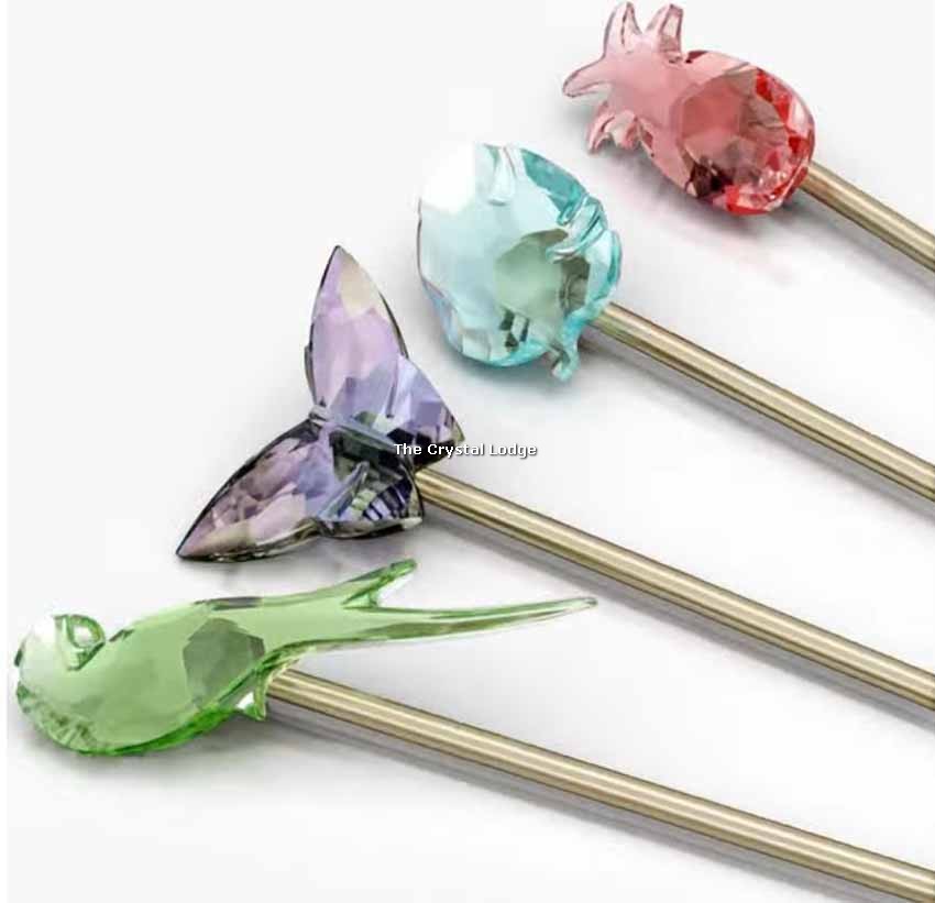SWAROVSKI JUNGLE BEATS - COCKTAIL STIRRERS ANDOKI SET OF 4 5557812 ...